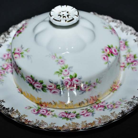 Royal Albert | Dining | Royal Albert Dimitry Rose Butter Dish Like New ...